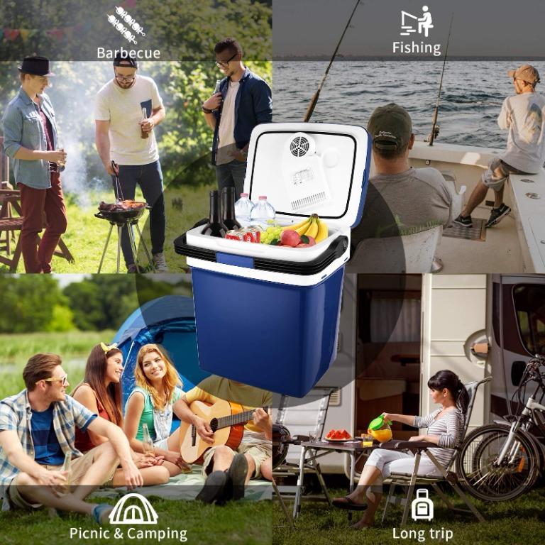 Electric Cool Box, VPCOK Cooler Box Large 29 Litre Car Cooler Box 12v ...