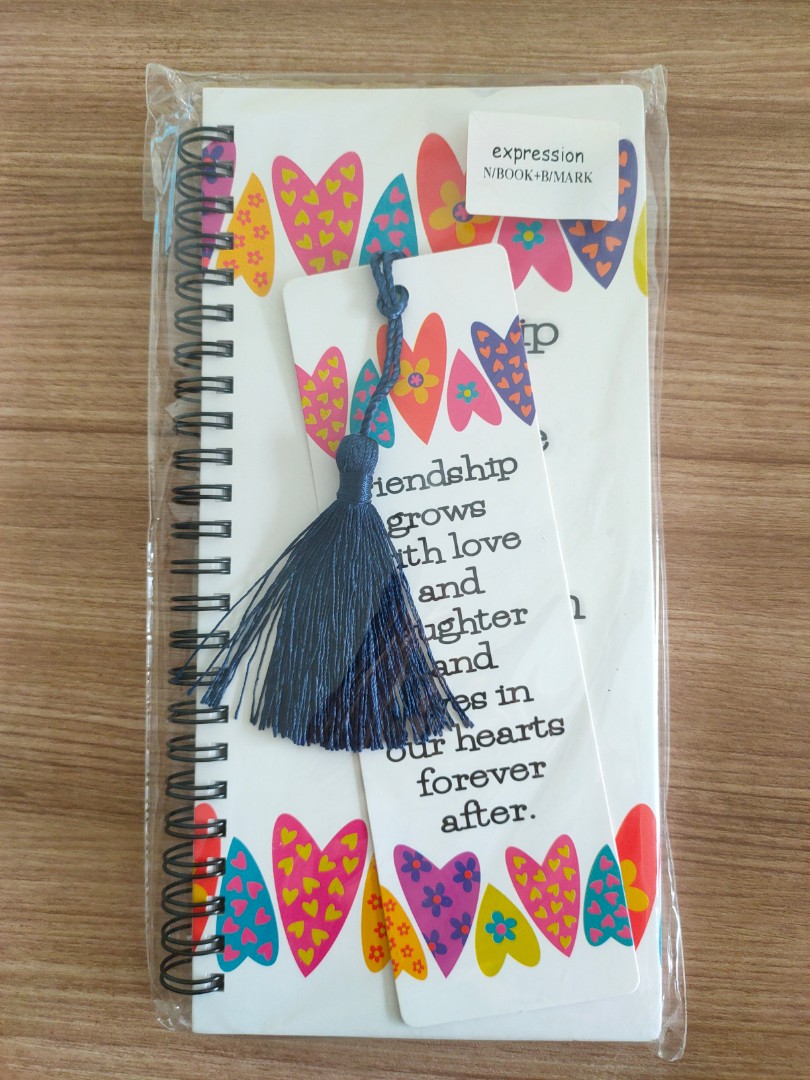 Expression notebook + bookmark, Hobbies & Toys, Stationery & Craft ...