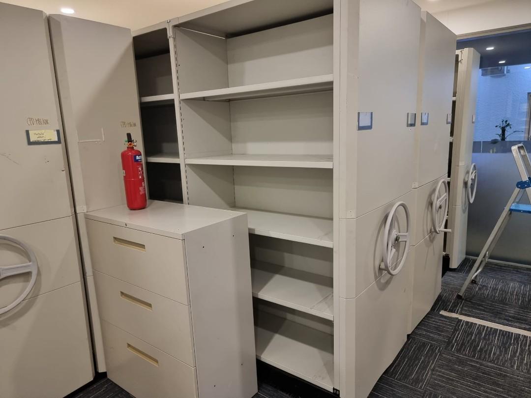 File compactus, mobile filing system used heavy duty storage sysyem ...