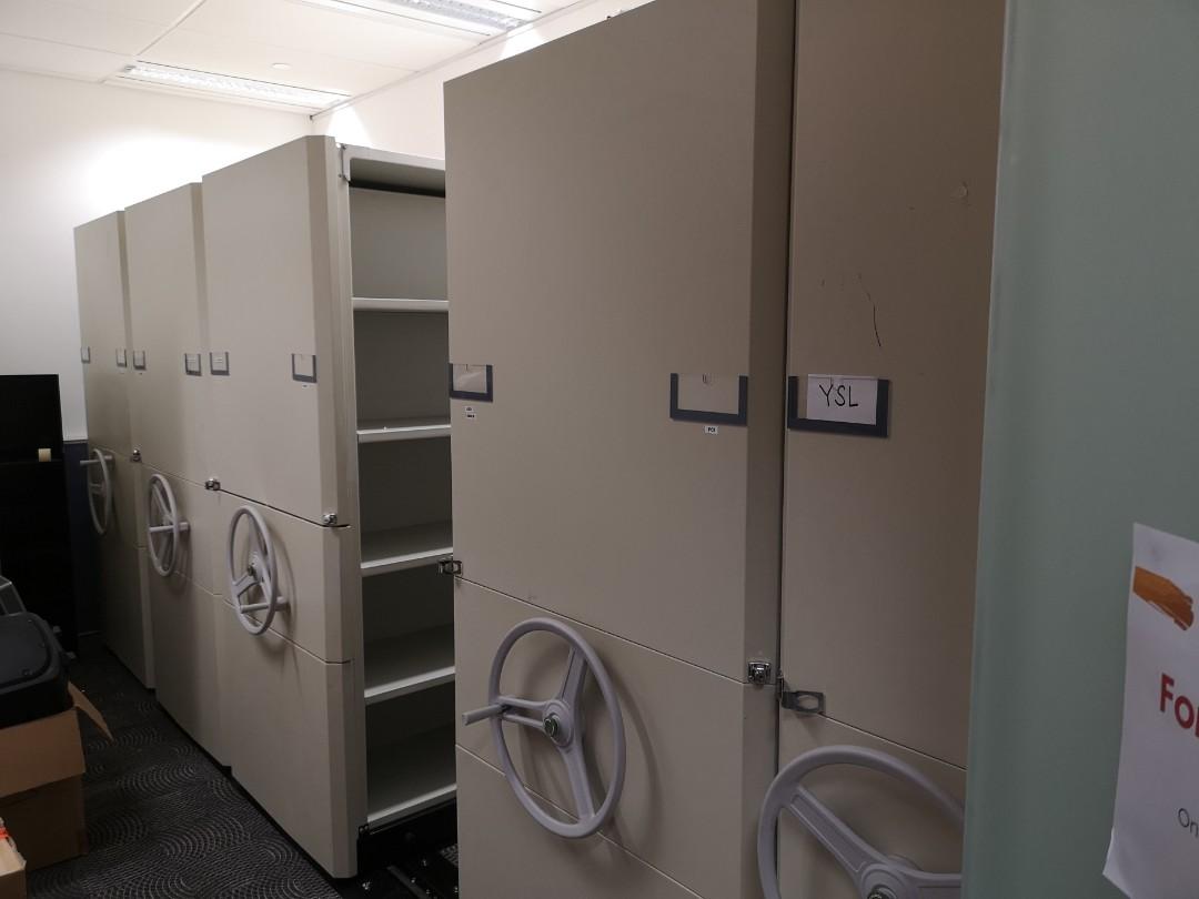 File compactus, mobile filing system used heavy duty storage sysyem ...