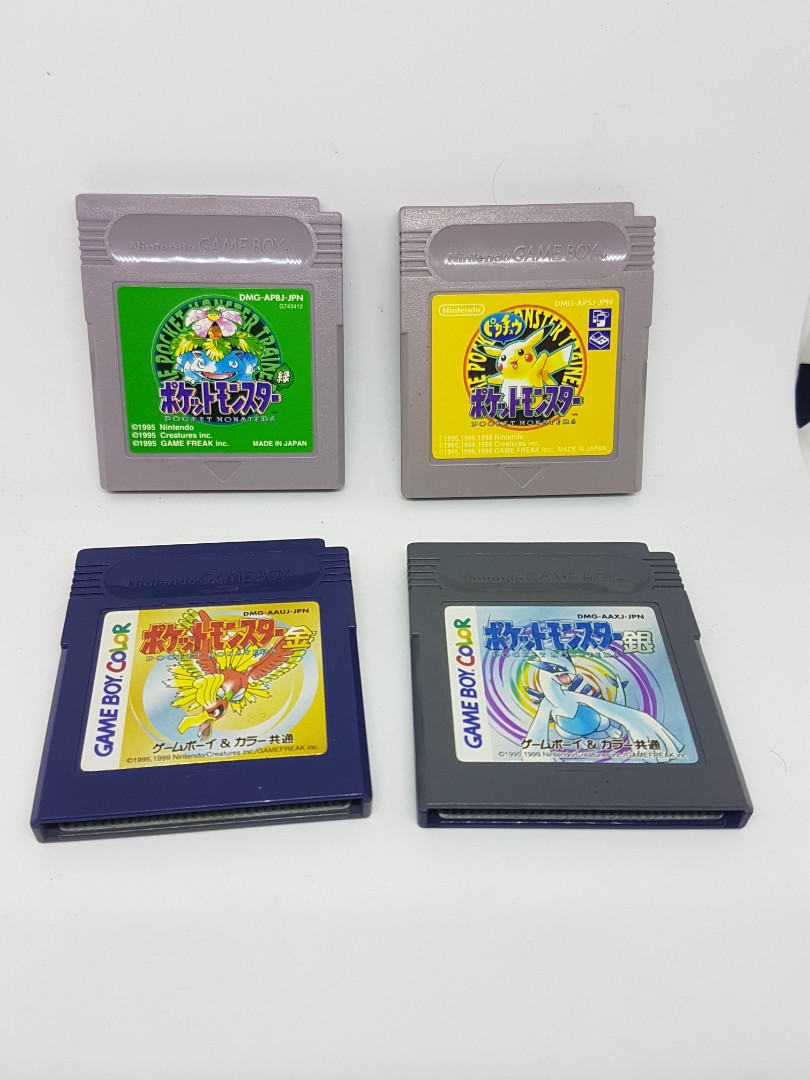 Gameboy cartridges pokemon japanese, Video Gaming, Video Games ...