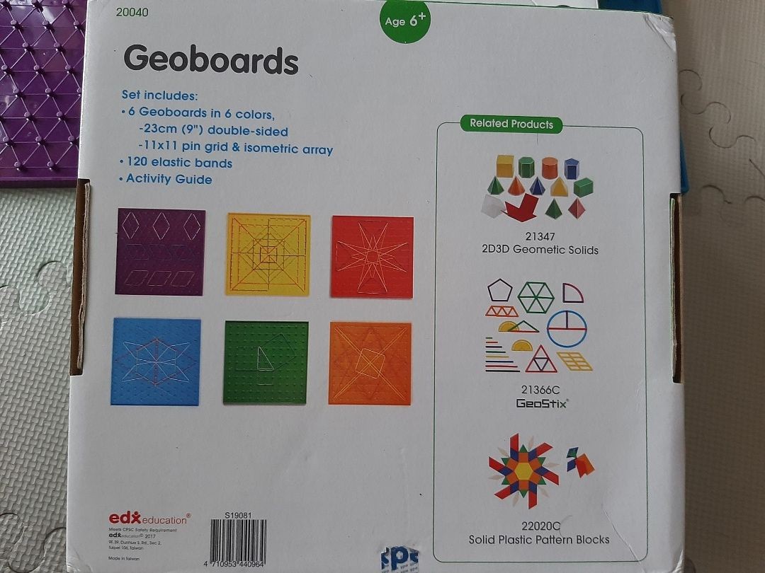 Geoboards large ( Taiwan), Hobbies & Toys, Toys & Games on Carousell