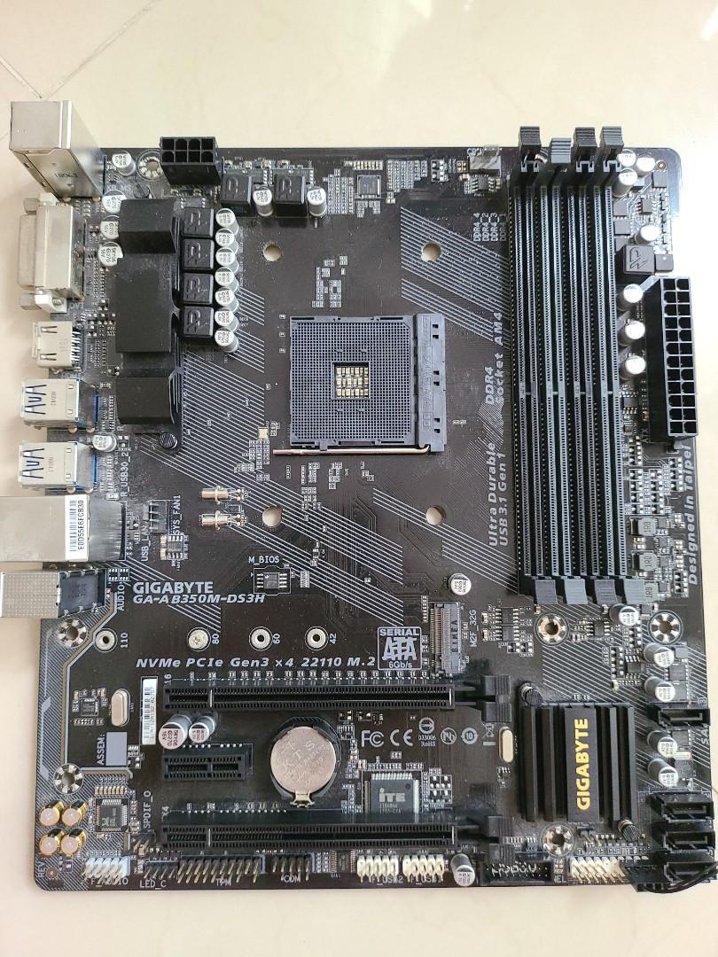 Gigabyte b350m mobo, Computers & Tech, Parts & Accessories, Computer ...