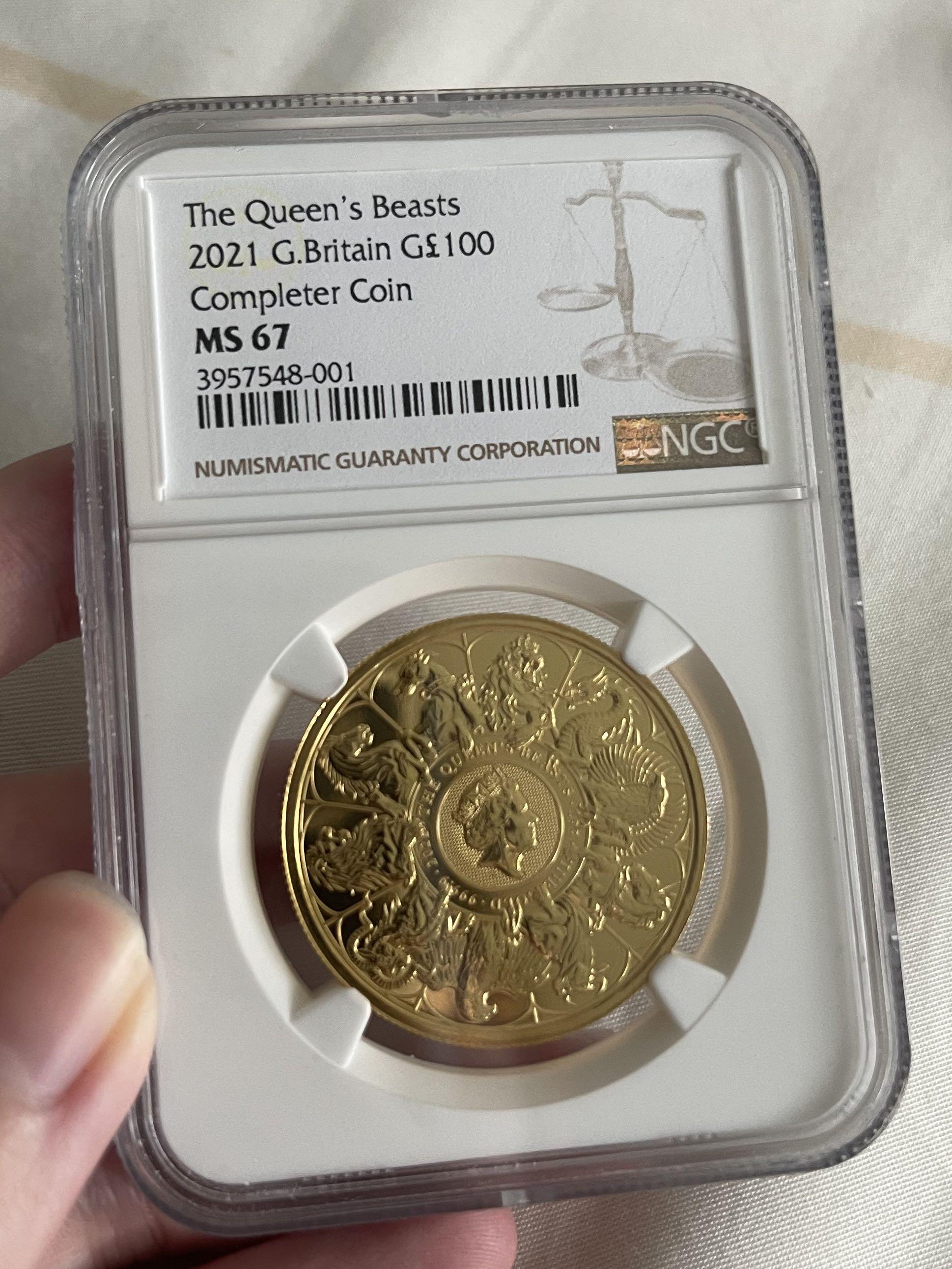 Gold coin - queen’s beast completer NGC MS67 1oz, Hobbies & Toys ...