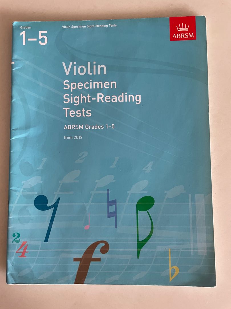 Grade 1-5 Violin Specimen Sight-Reading Tests, Hobbies & Toys, Music ...