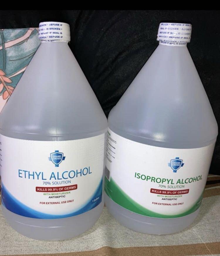 Grand Cross 70% Ethyl/Isopropyl Alcohol, 1 Jr. Gallon (3.4L) Antiseptic ...