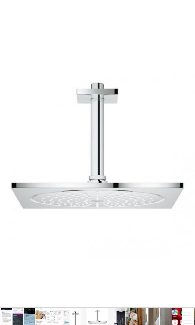 Grohe rain shower arm 27485000, Furniture & Home Living, Bathroom ...