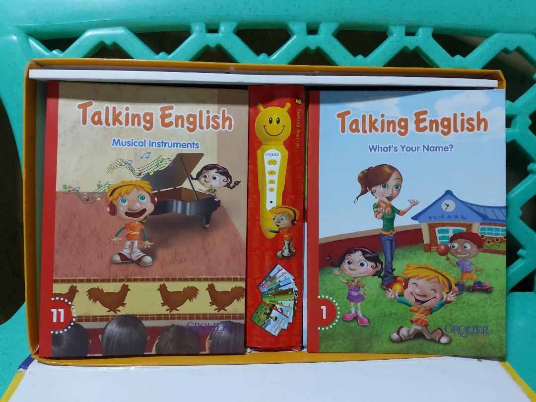 Grolier talking english with pen, Hobbies & Toys, Books & Magazines ...