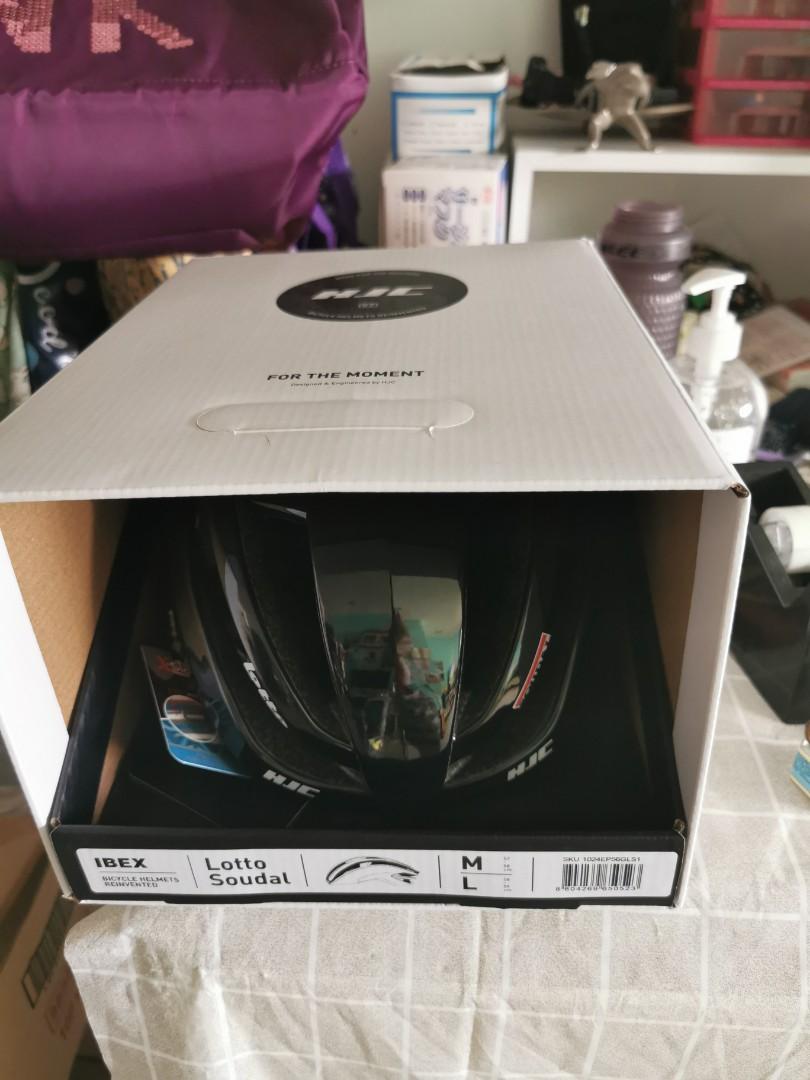 HJC Ibex Lotto Soudal Road Helmet, Sports Equipment, Bicycles & Parts ...
