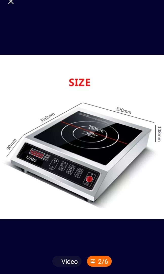 Induction cooker 3500 with 13amp plug, TV & Home Appliances, Kitchen ...