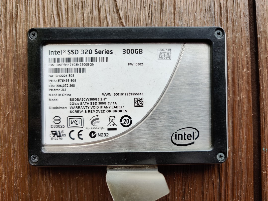 Intel Sata SSD 300GB, Computers & Tech, Parts & Accessories, Hard Disks ...
