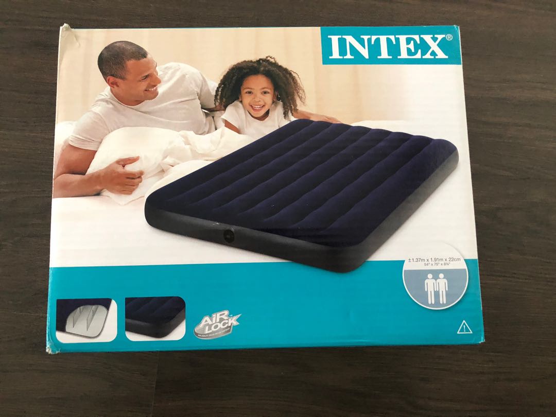 Intex Air Mattress 2 people, Furniture & Home Living, Furniture, Bed ...