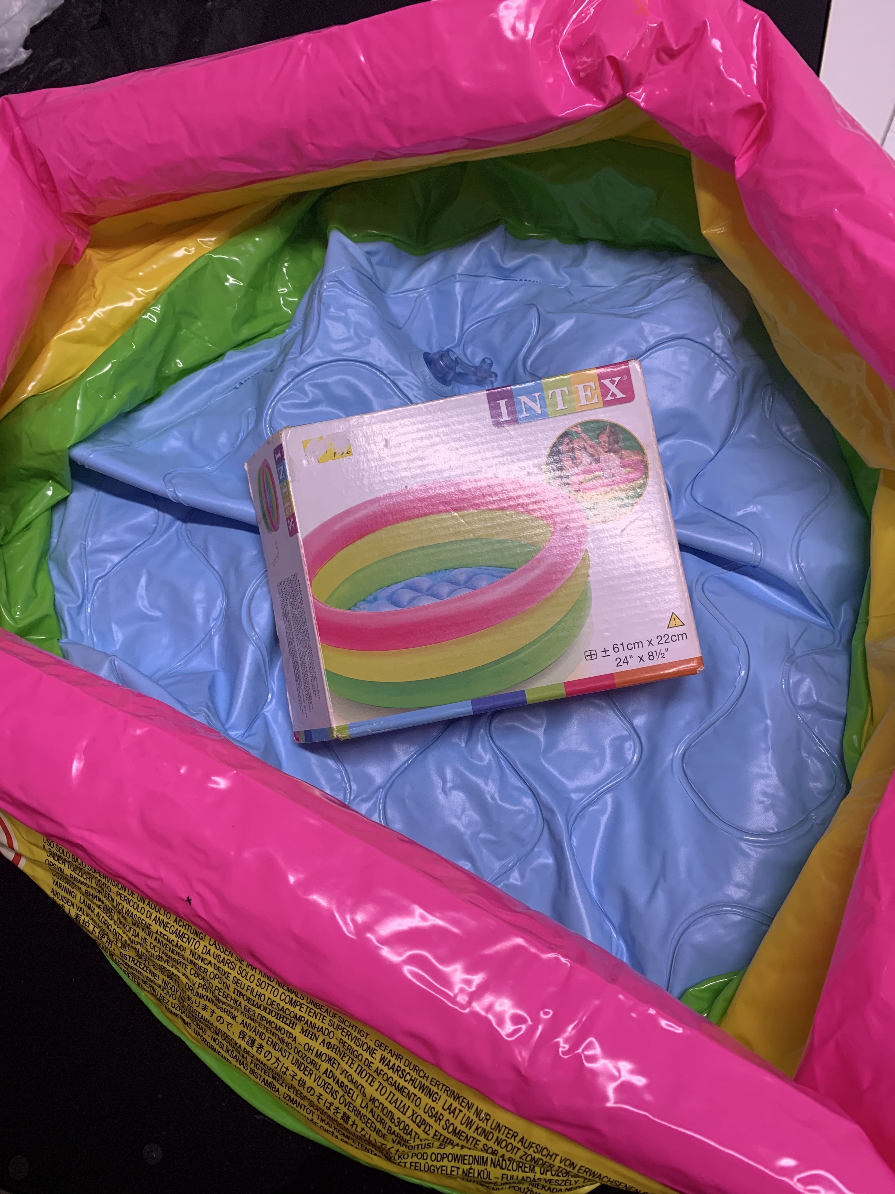 Intex inflatable bath / pool / ball pit, Babies & Kids, Infant Playtime ...