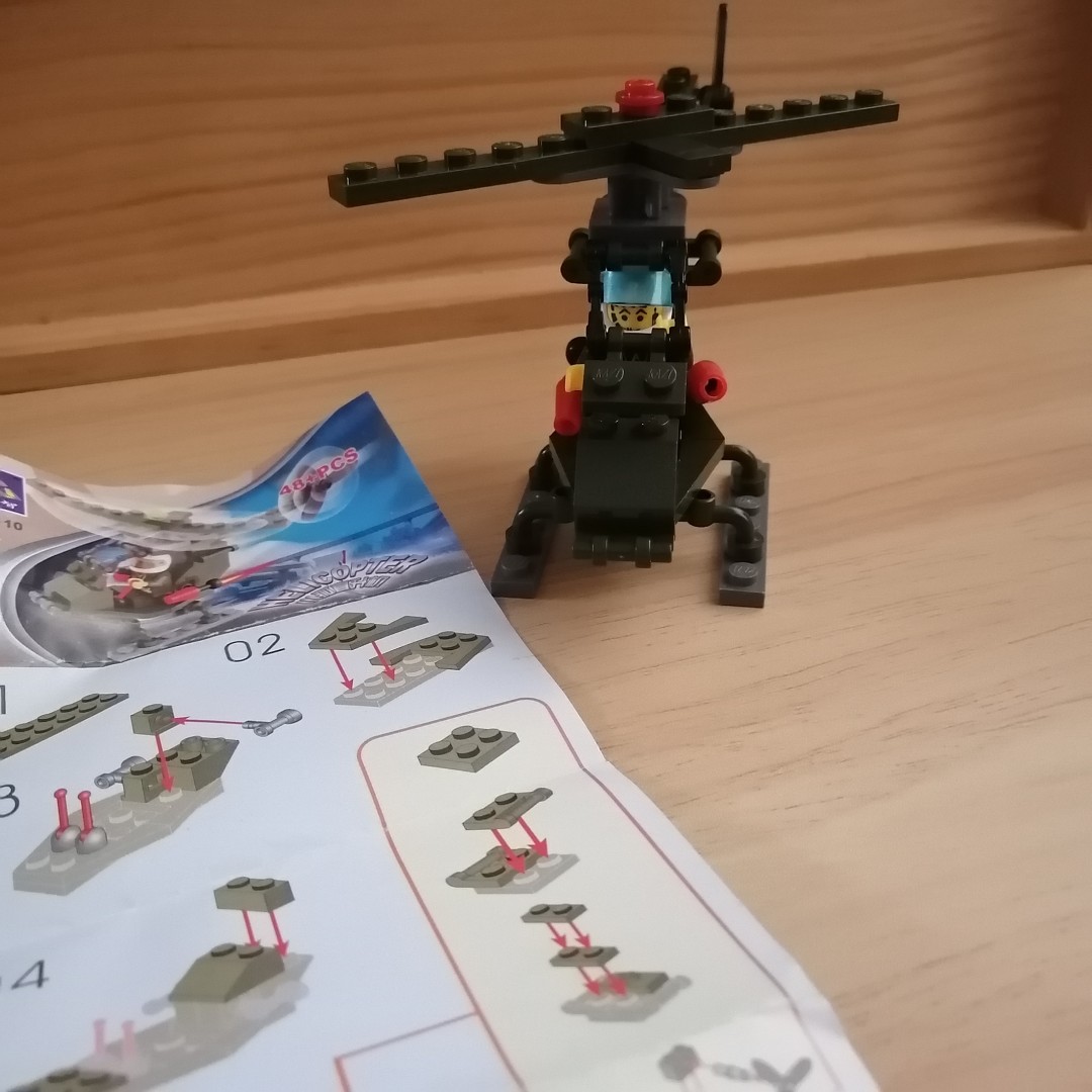 Kaji Lego No.6110 Helicopter, Hobbies & Toys, Toys & Games on Carousell