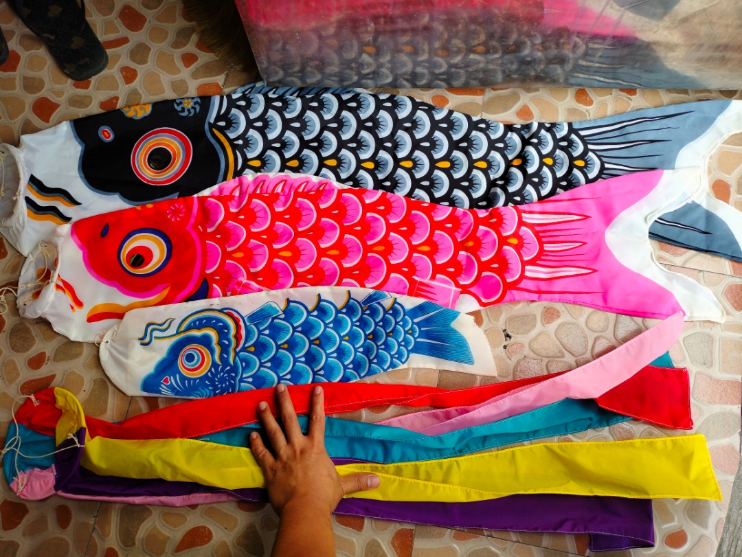 Koinobori Japanese wind sock, Hobbies & Toys, Memorabilia ...