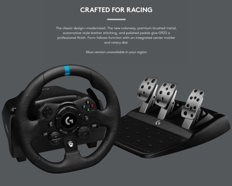 Logitech G923 with Shifter Bundle, Video Gaming, Gaming Accessories ...