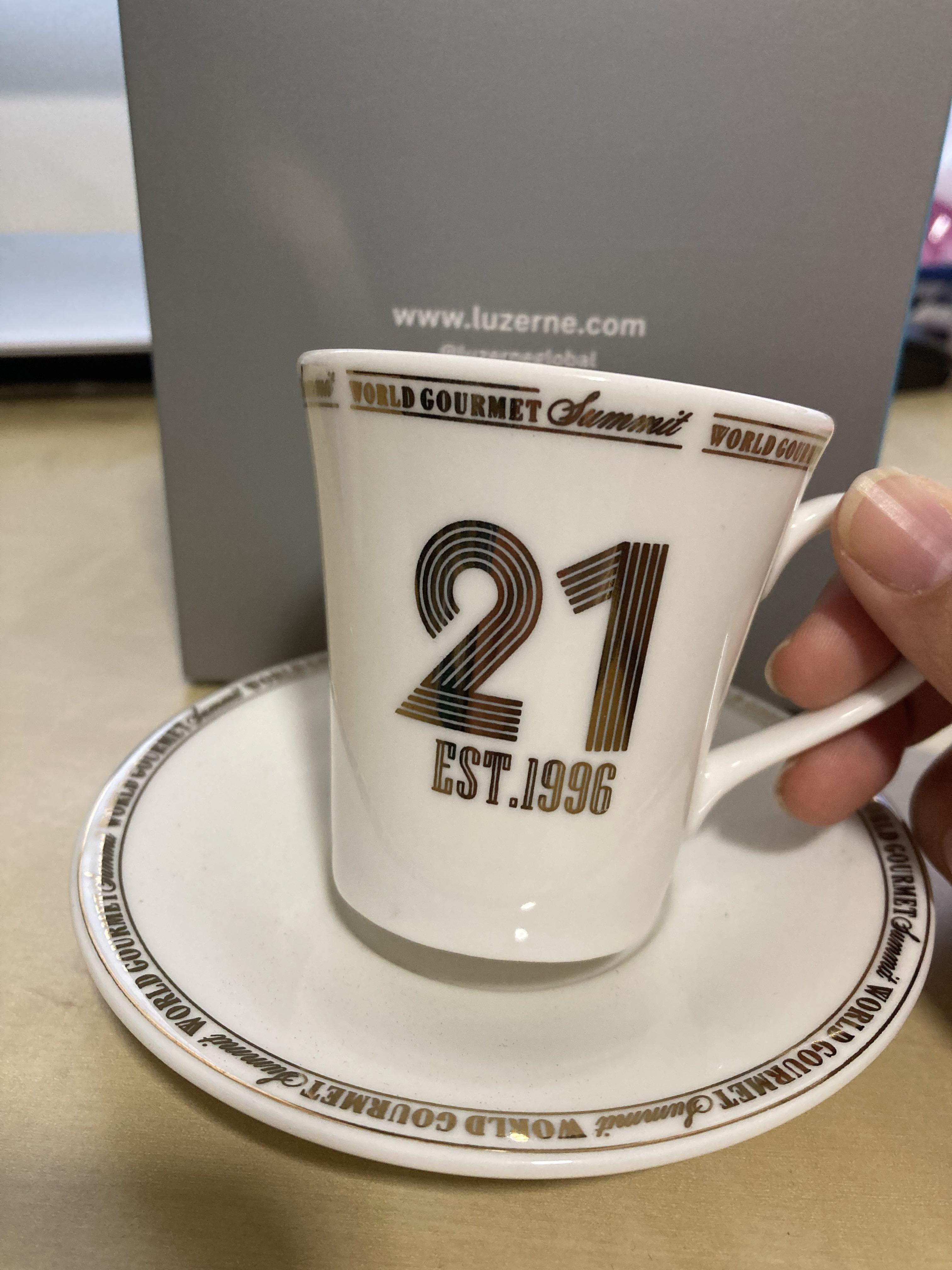 Luzerne Espresso Cup and Saucer set, Furniture & Home Living ...