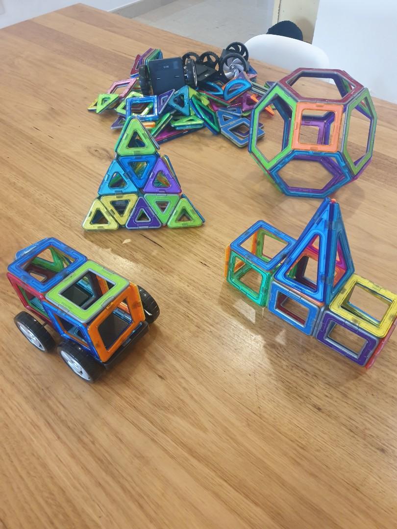 Magnetic shapes, Hobbies & Toys, Toys & Games on Carousell
