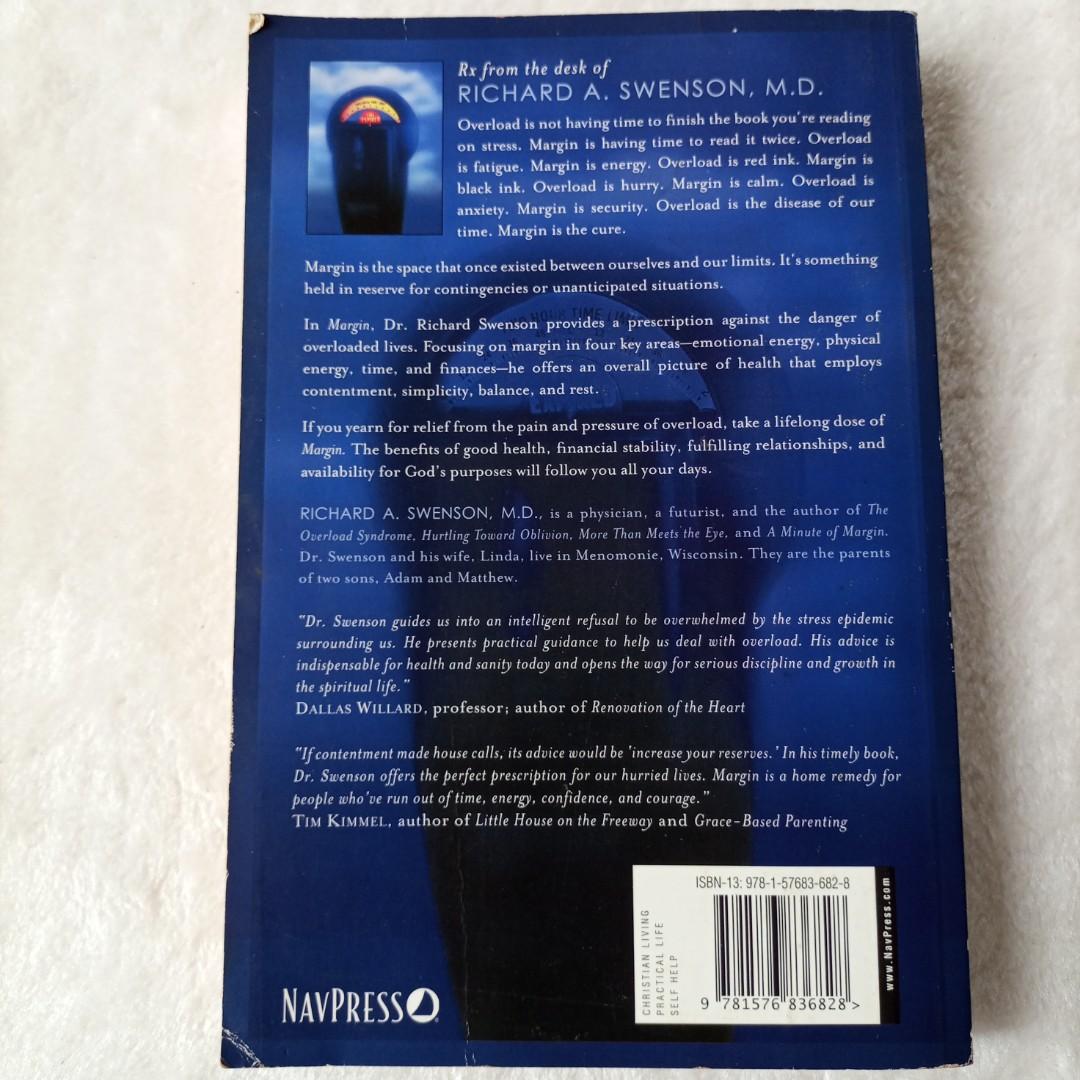 Margin by Richard A. Swenson, M.D., Hobbies & Toys, Books & Magazines ...