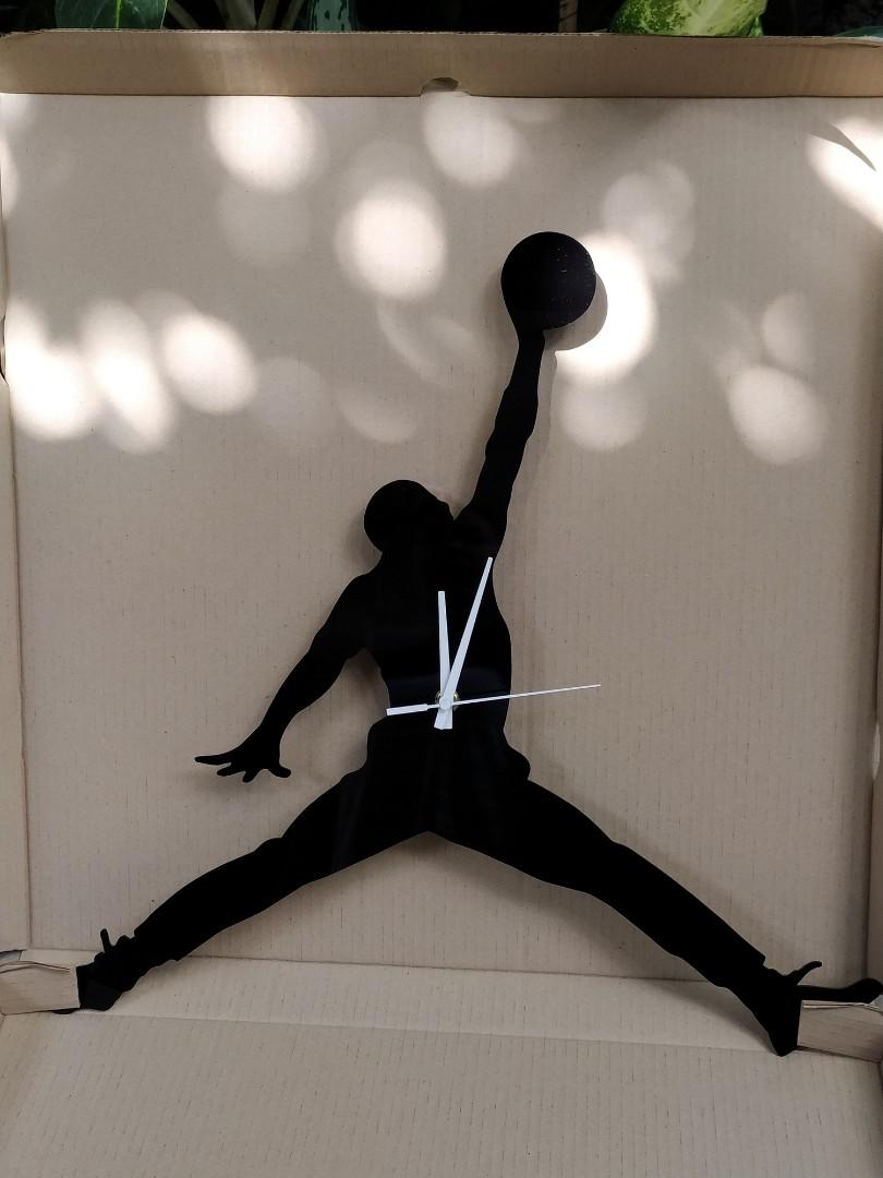 Michael Jordan Clock, Furniture & Home Living, Home Decor, Clocks on ...