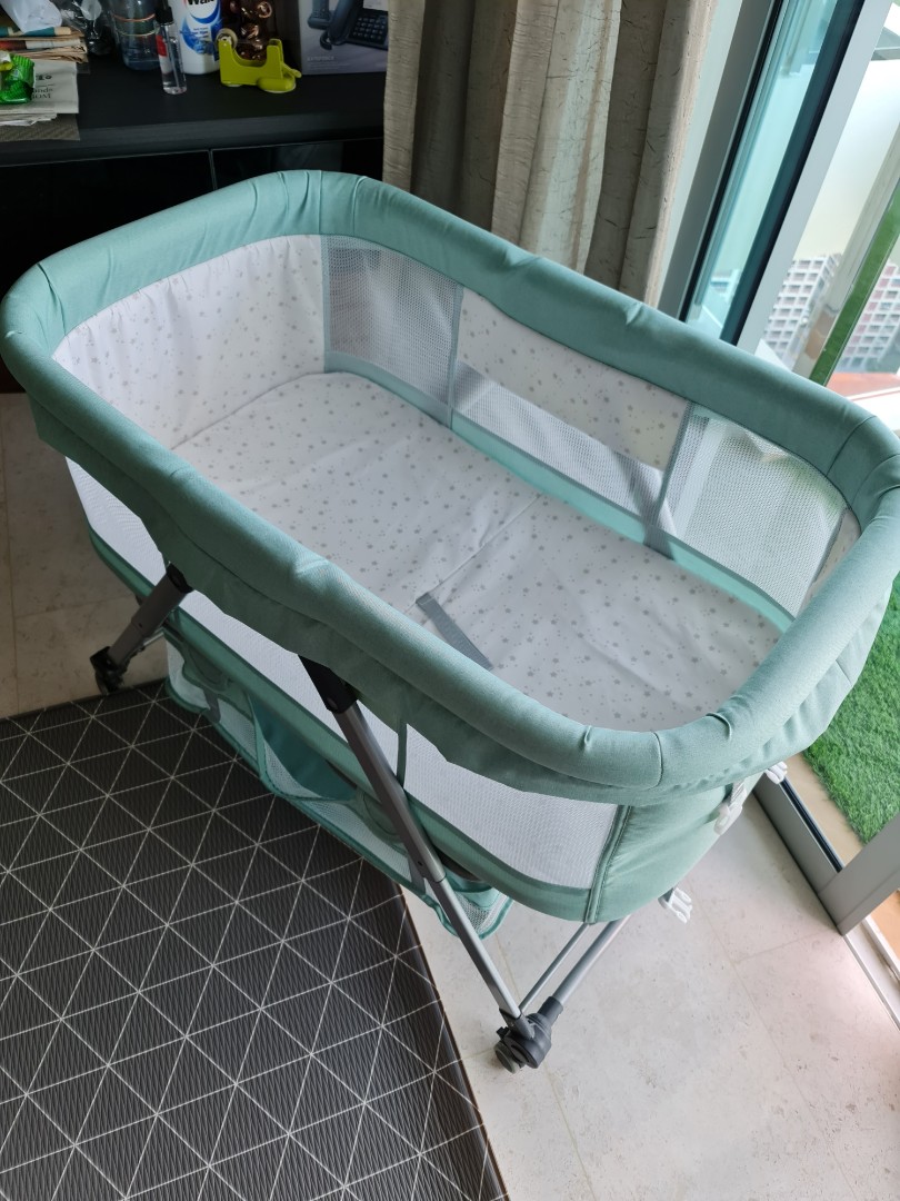 Mobile foldable baby cot, Babies & Kids, Baby Nursery & Kids Furniture ...