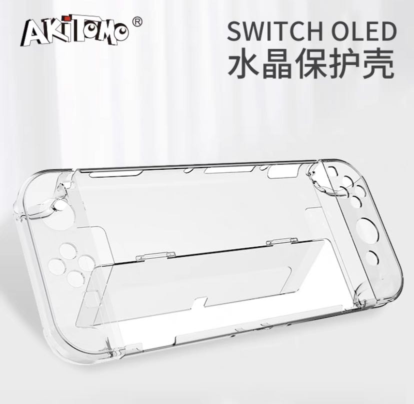 Nintendo Switch OLED Akitomo Transparent Crystal Case, Video Gaming ...