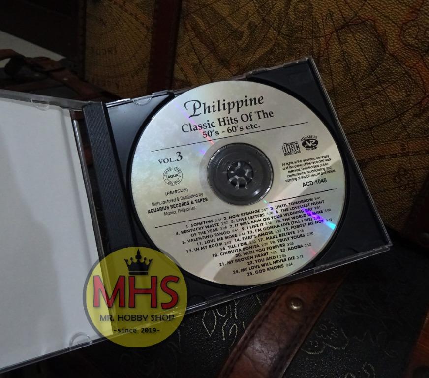 Philippine Classic Hits of the 50's-60's etc. Vol. 3 CD (100% Original ...