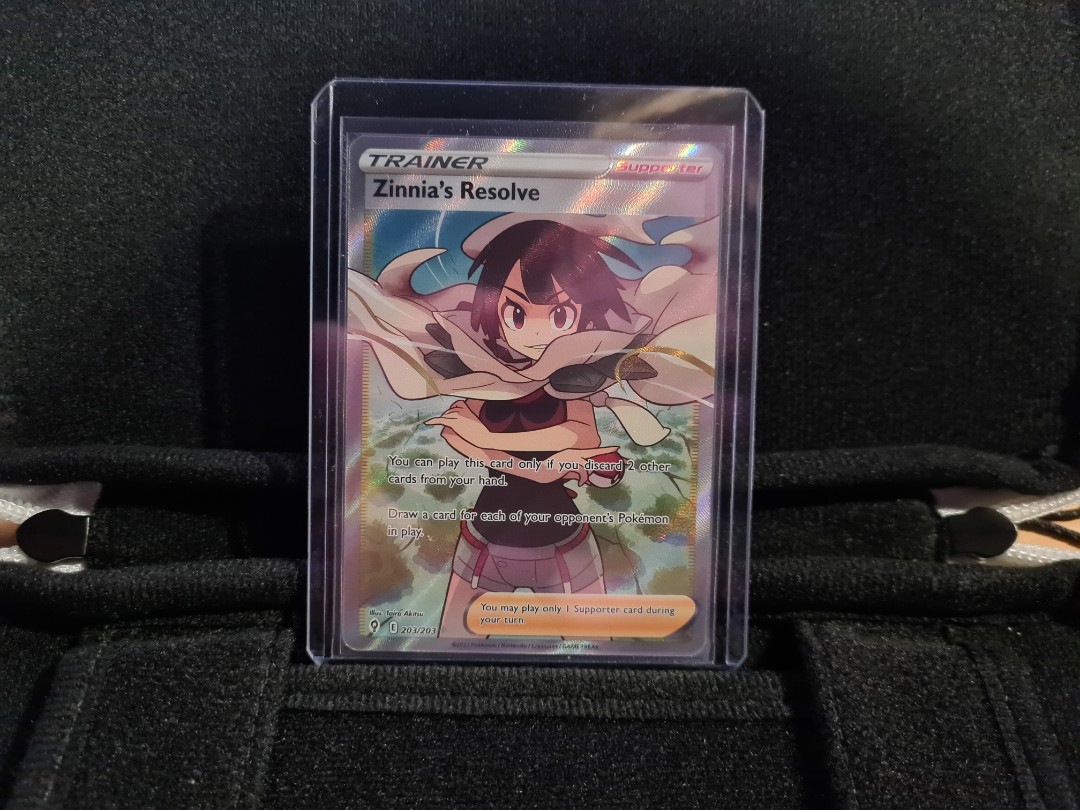 Pokemon TCG Trainer Zinnia's Resolve Full Art, Hobbies & Toys, Toys ...