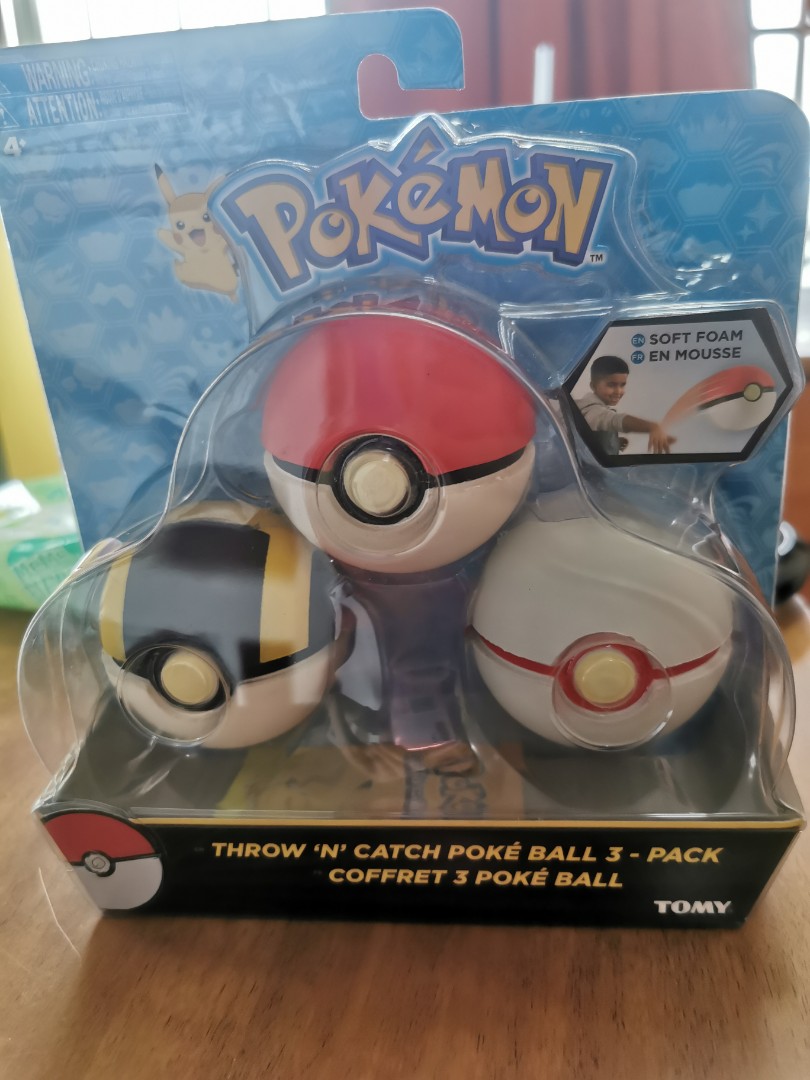 Pokemon Throw & Catch Poke ball 3, Hobbies & Toys, Toys & Games on ...