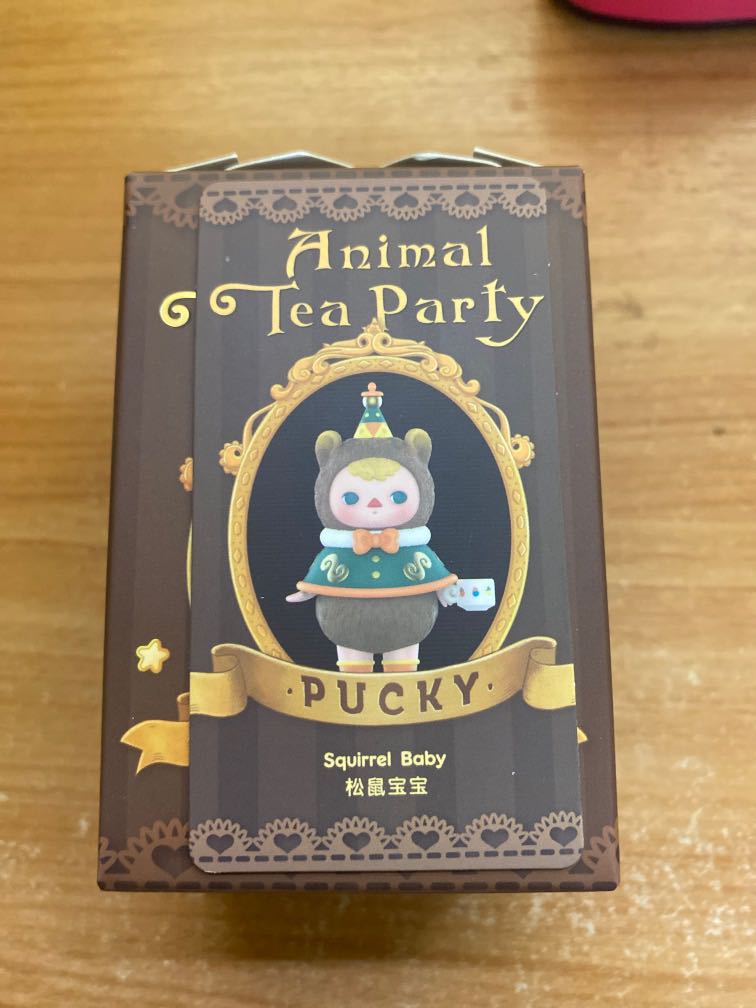 popmart pucky animal tea party, Hobbies & Toys, Toys & Games on Carousell