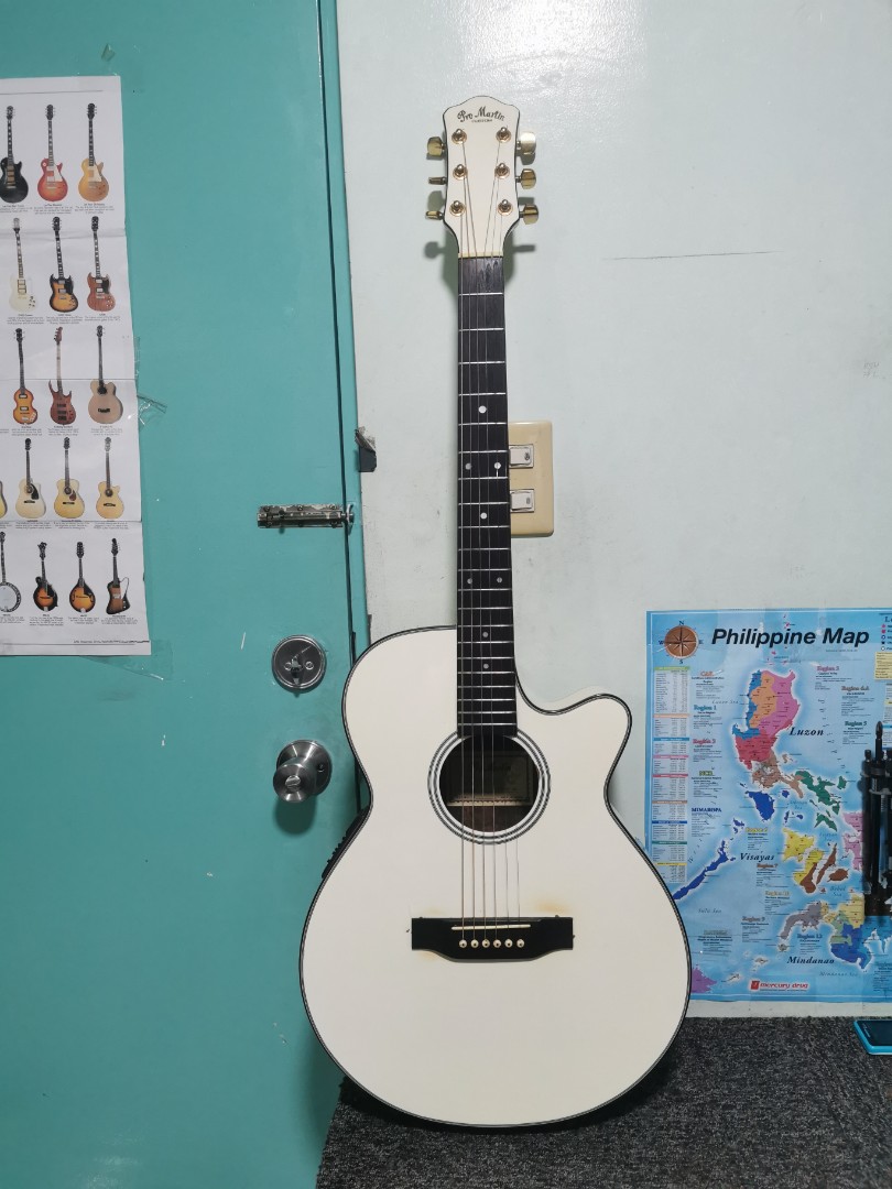 Pro martin custom acoustic electric guitar, Hobbies & Toys, Music ...