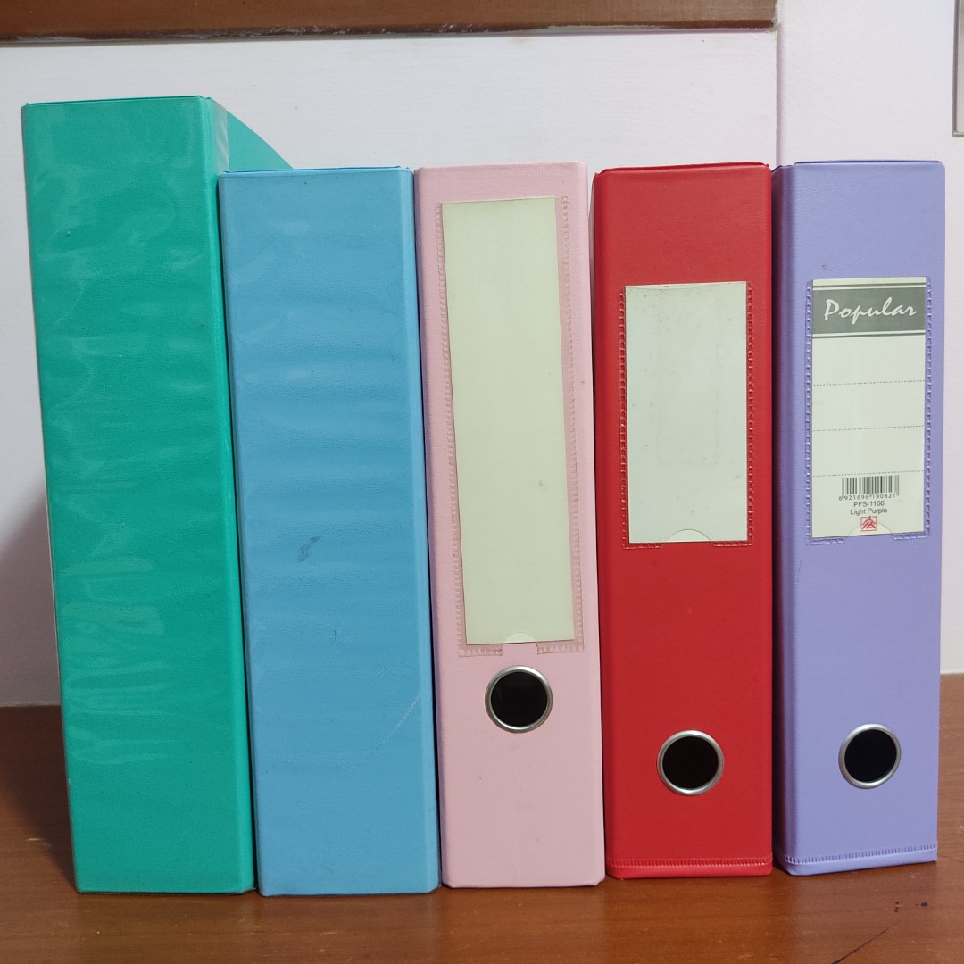 Ring Files Of Different Colours A4 Sized, Hobbies & Toys, Stationery ...