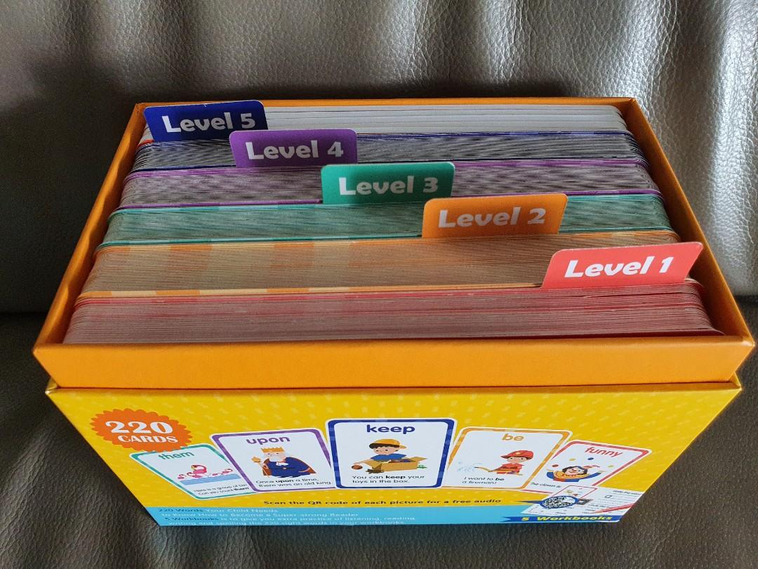 Saalin Sight Words box set, like new, FOC courier!, Hobbies & Toys ...