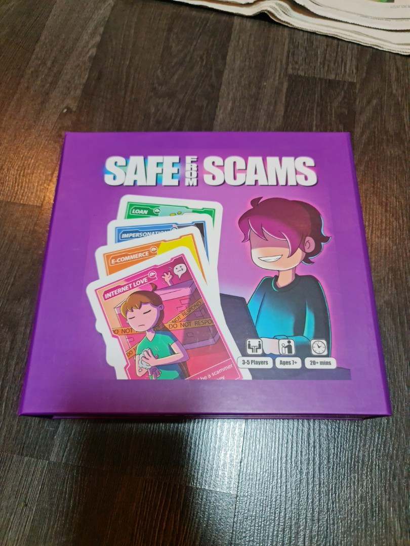 Safe from scam card game exclusive, Hobbies & Toys, Toys & Games on ...