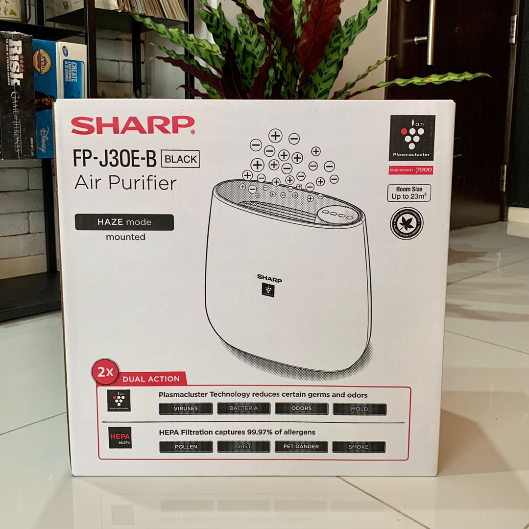Sharp Air Purifier (FP-J30E-B), TV & Home Appliances, Air Purifiers ...