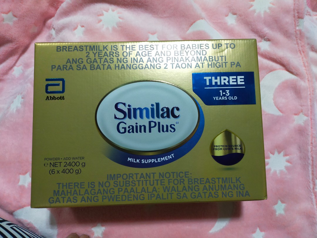Similac Gain Plus Three (1-3 years old), Babies & Kids, Nursing ...