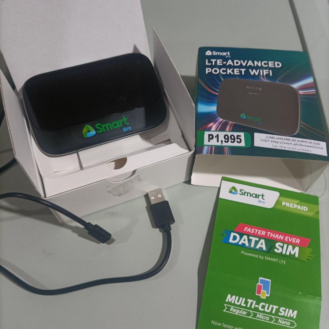 Smart Bro LTE-advanced pocket wifi, Computers & Tech, Parts ...