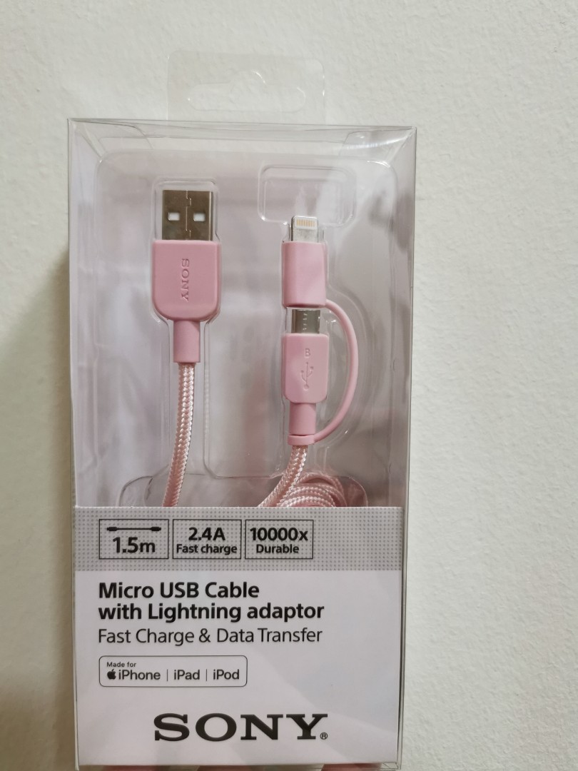 SONY micro USB cable, Mobile Phones & Gadgets, Mobile & Gadget ...