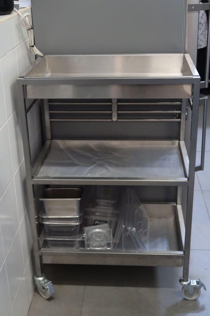 Stainless Steel Trolley Table, Furniture & Home Living, Bathroom ...