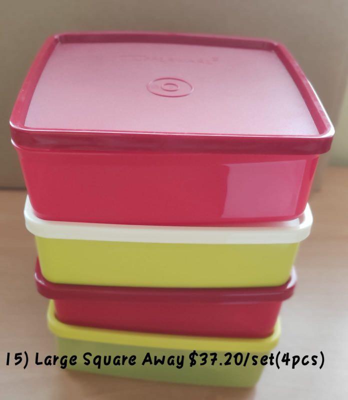Tupperware large square away, Furniture & Home Living, Kitchenware ...