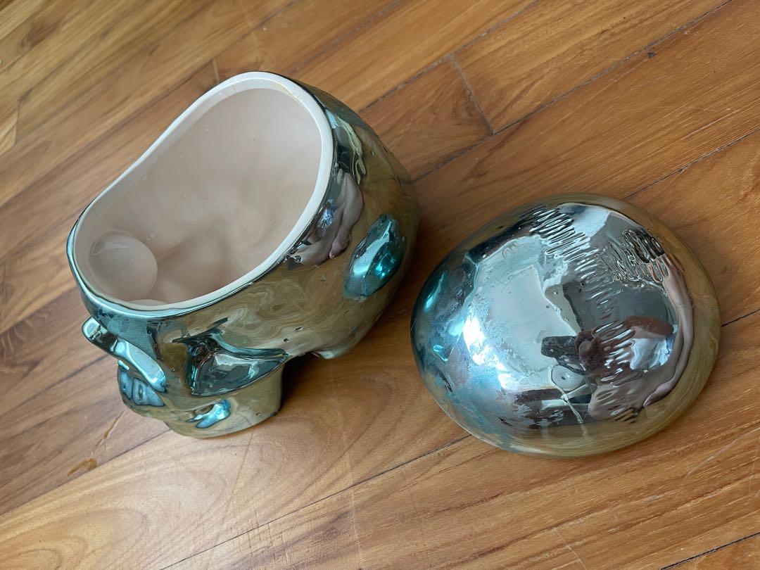 Typo Blue skull container, Furniture & Home Living, Home Decor, Other ...