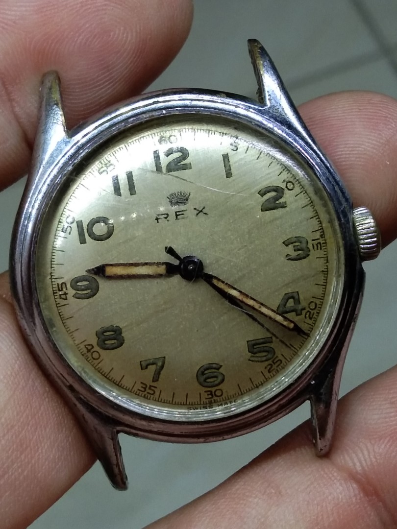 Vintage Rex military gent watch, Men's Fashion, Watches & Accessories ...