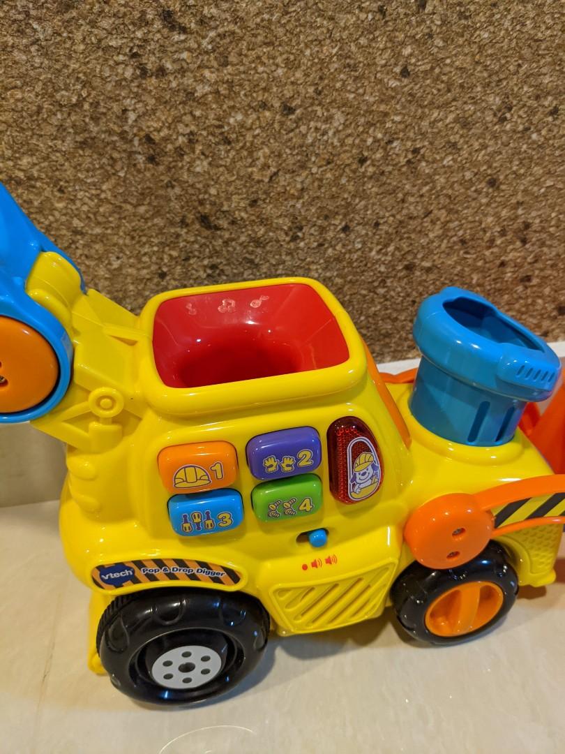 Vtech pop a ball push digger & bulldozer, Babies & Kids, Infant ...