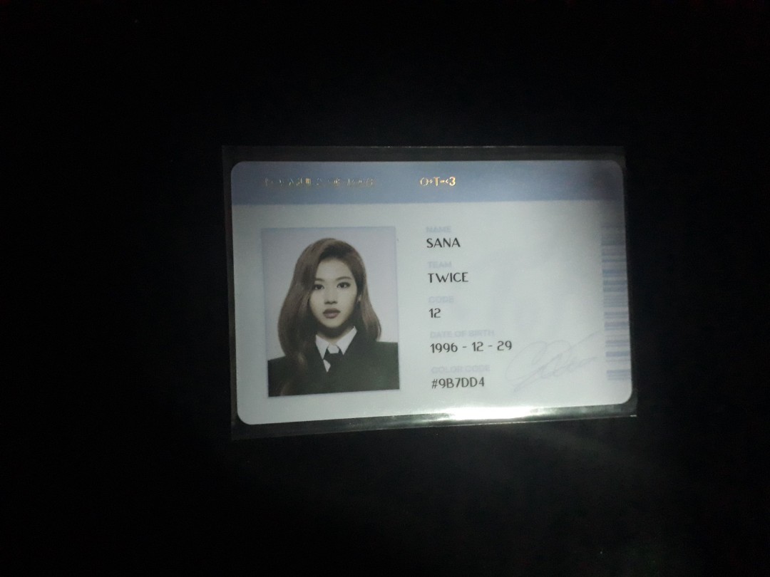 WTT Twice Sana ID Card Formula Of Love, Hobbies & Toys, Memorabilia ...
