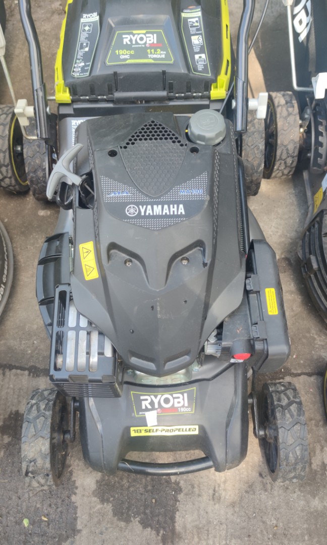 Yamaha 190cc self propelled lawnmower(RYOBI), Furniture & Home Living ...