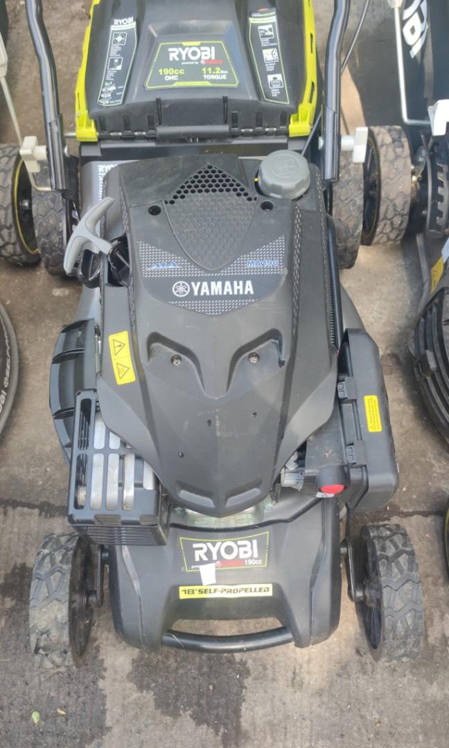 Yamaha 190cc self propelled lawnmower(RYOBI), Furniture & Home Living ...