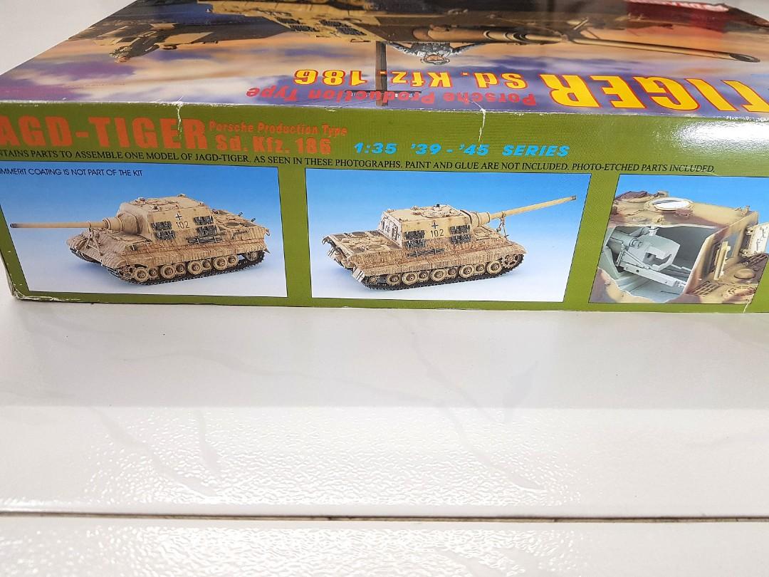 1/35 #6051 Dragon German Heavy Tank Hunter Sd Kfz 186 Jagdtiger ...