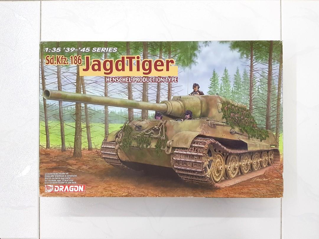 1/35 #6285 Dragon German Heavy Tank Hunter Sd Kfz 186 Jagdtiger ...
