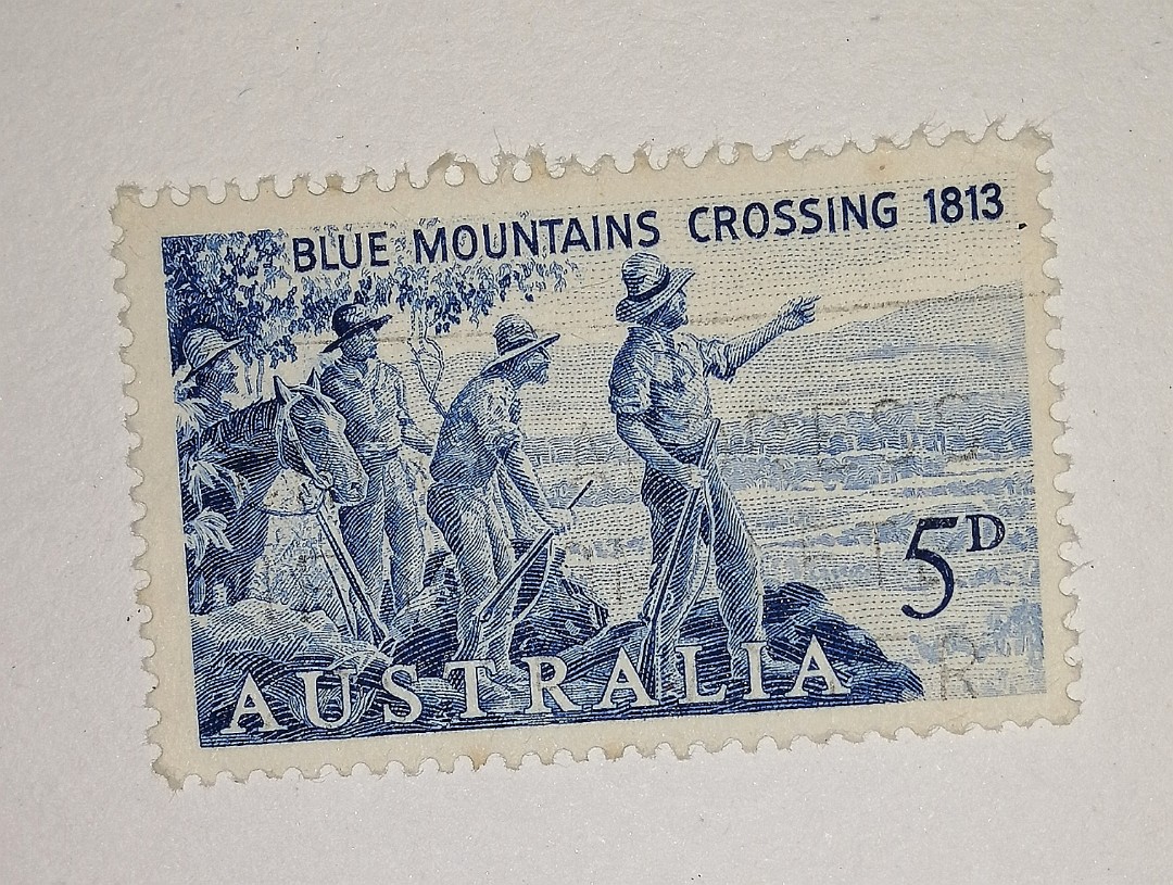 1963 - 5D AUSTRALIA STAMPS COLLECTION "BLUE MOUNTAIN CROSSING 1813-1963 ...