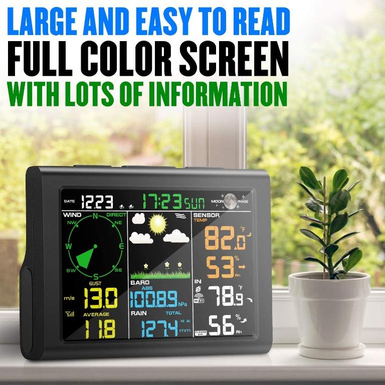 3503) Sainlogic Professional WiFi Weather Station with Outdoor Sensor ...